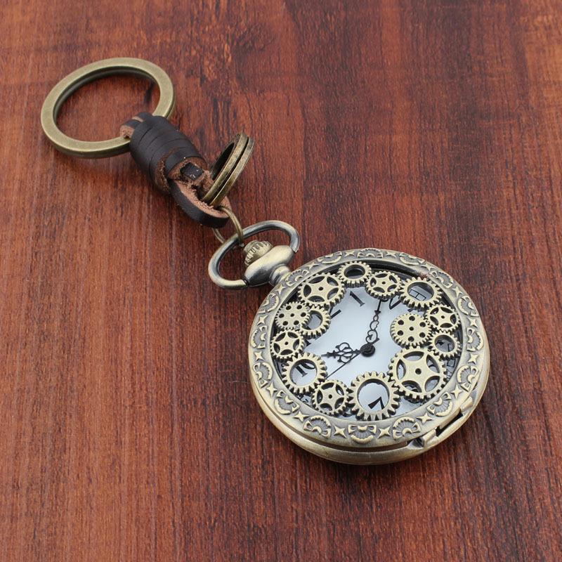 Satın alın Big Number Men's Pocket Watch Key Chain Hanging Watch Quartz ...