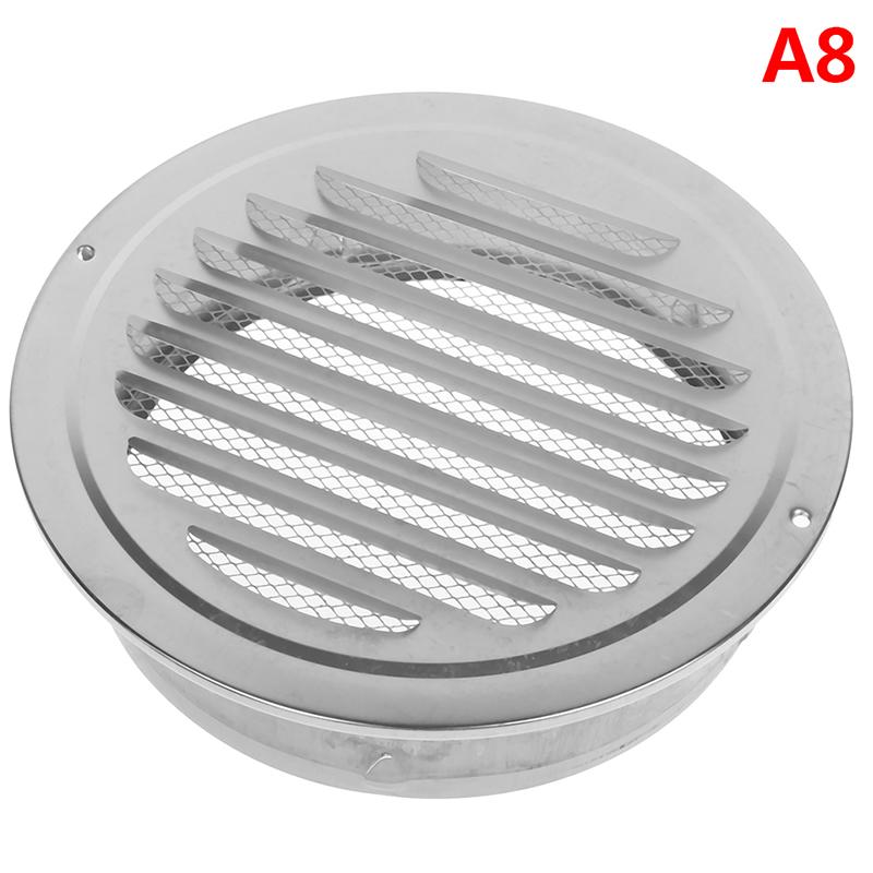 Buy Stainless Steel Exterior Wall Air Vent Grille Round Ducting ...