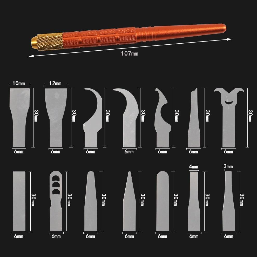 Buy 14pcs/set IC Chip Repair Thin Blade Tool Set Mobile Phone Computer ...