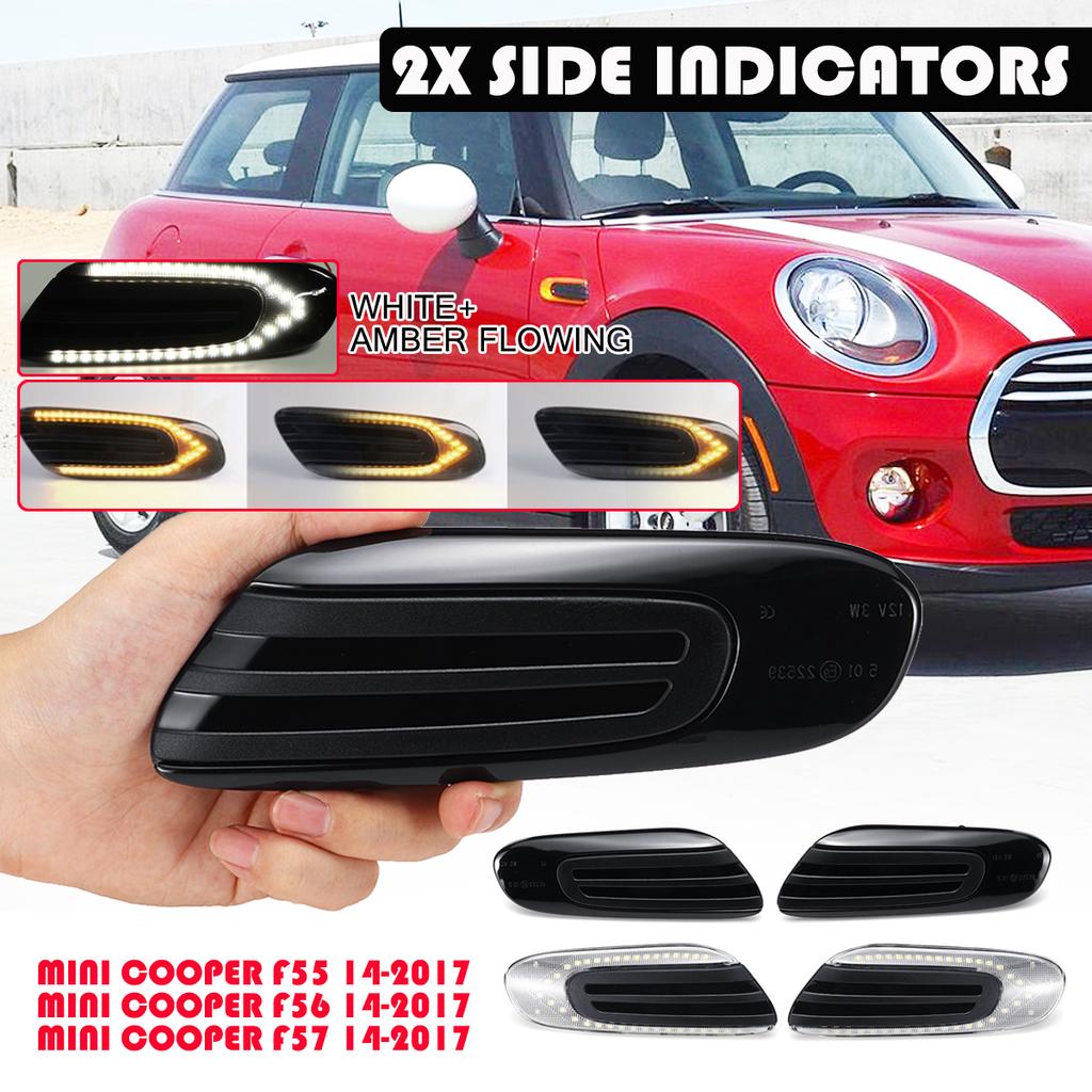 Buy Dual Color Dynamic LED Side Repeater Indicator Light For Mini ...