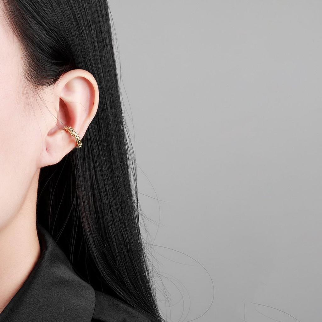 HHNN Women's Earrings C Shape Stud Earrings Ear Clip Ear Hoop Non ...