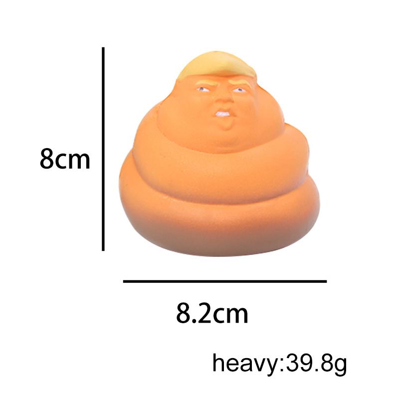 Pressure Toy Fun Ball Relief Gifts Props Kids Donald Doll Poop Trump ...
