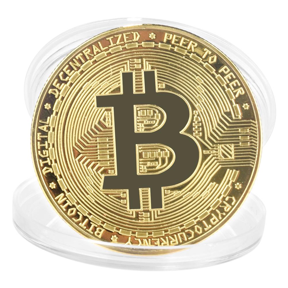 Cheap Great Gift Bitcoin Physical Collectible BTC Gold Silver Rose Gold ...