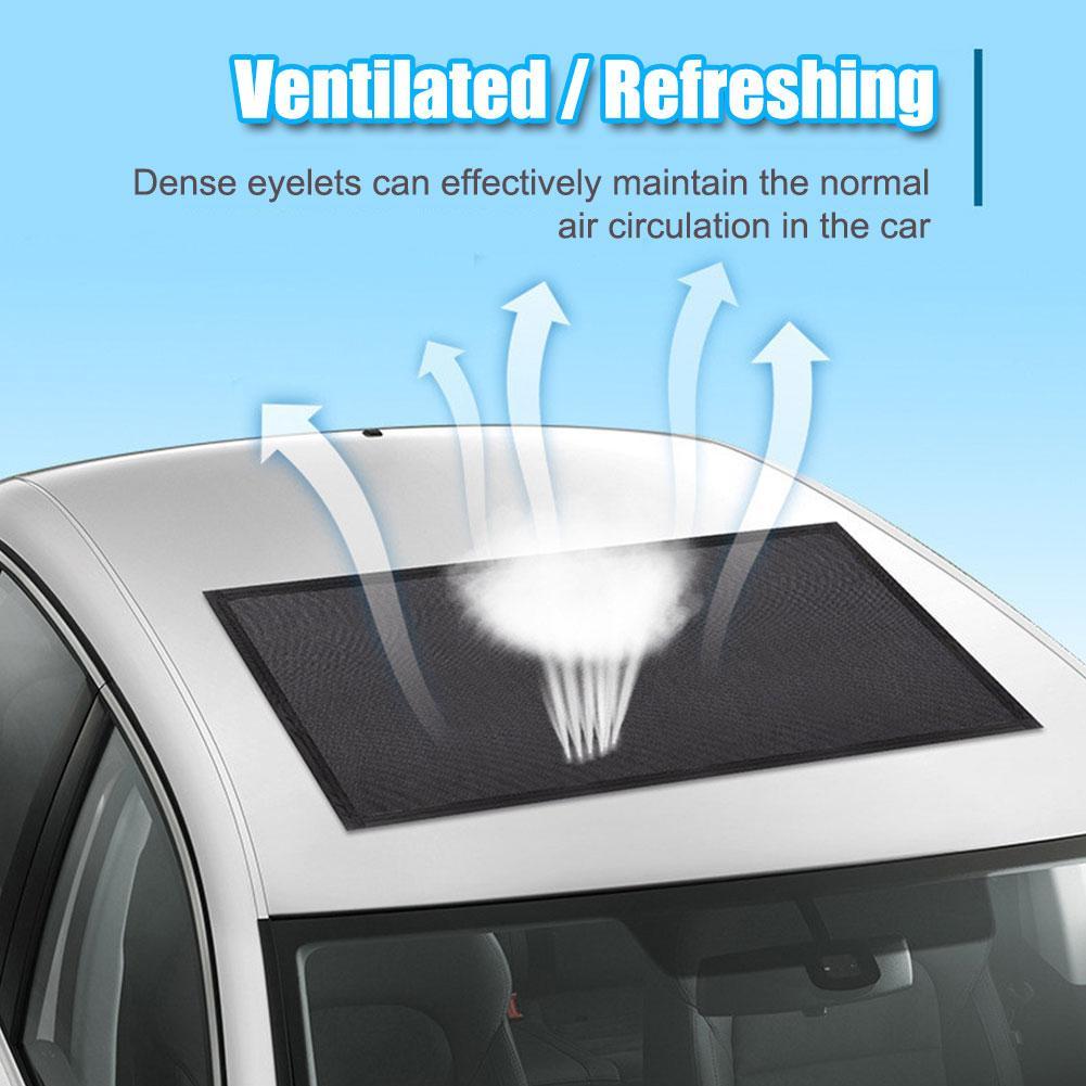 Buy Magnetic Car Sunroof Sunshade Mesh Cover UV Protection Anti Insect ...