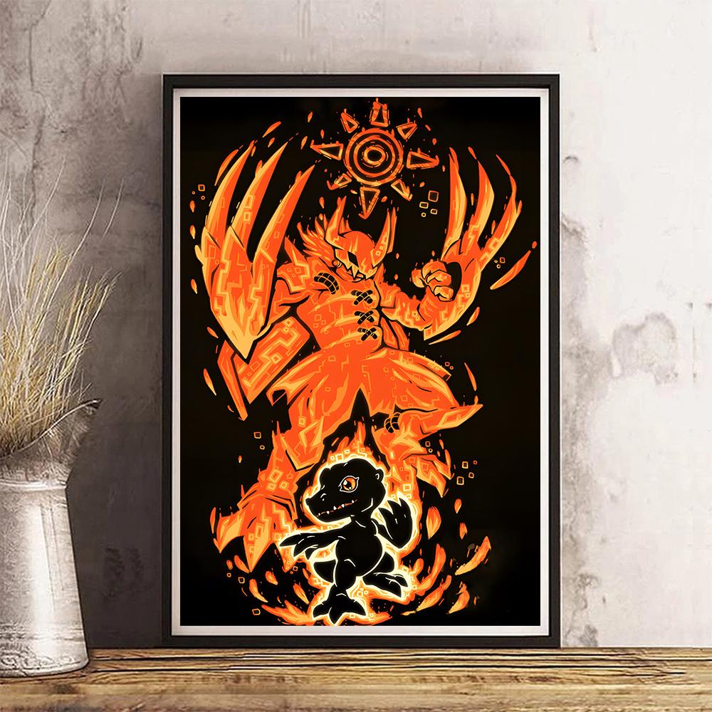 Cheap Japanese Anime Digimon Adventure Wall Art Poster Classic Cartoon ...