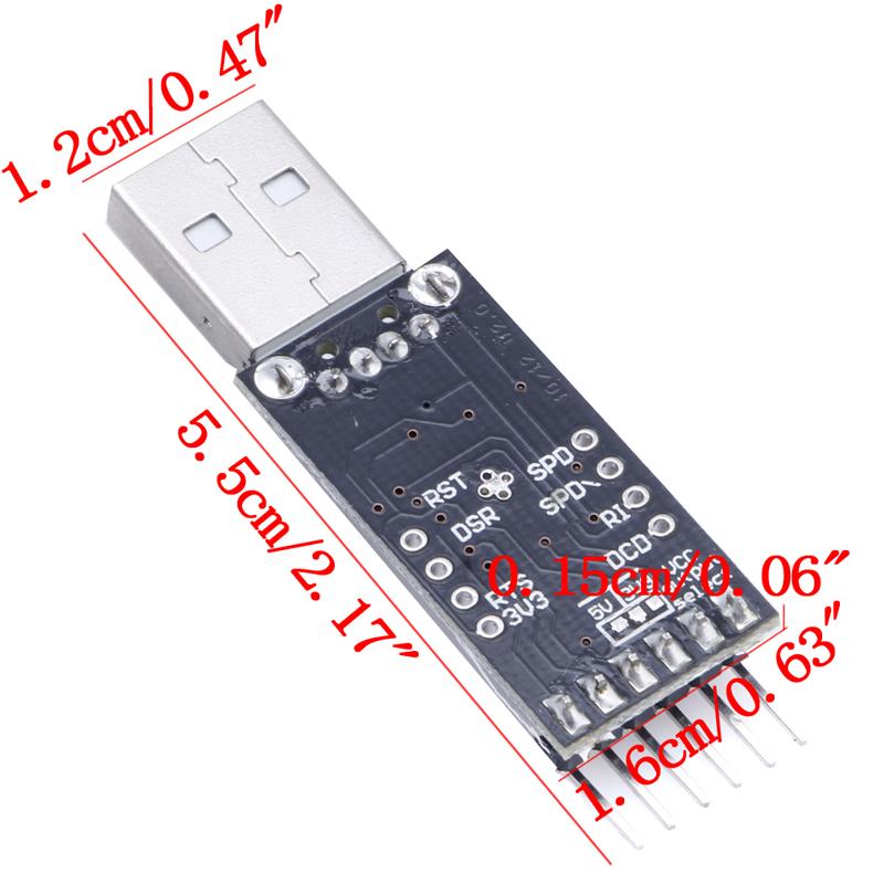 6PIN CP2102 Modul STC Download Kabel USB 2.0 zu TTL Seriell Konverter ...