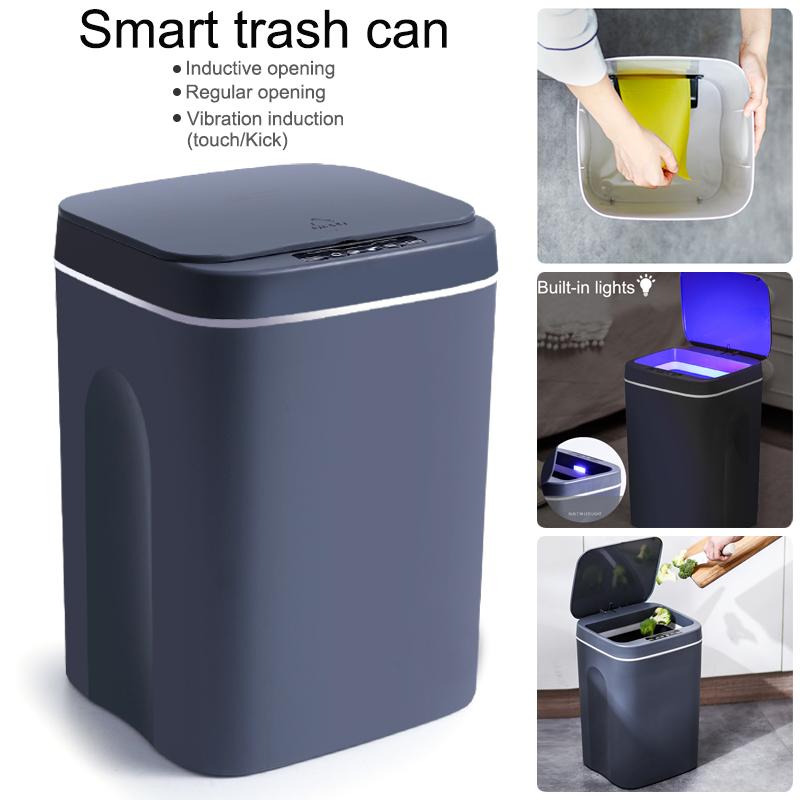 Cheap Gray ABS Chargeable Home Smart Trash Household Intelligent Trash ...