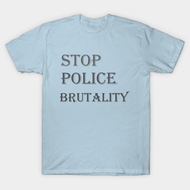 Buy Men Premium Cotton Harajuku T Shirt Stop Police Brutality T Shirts ...