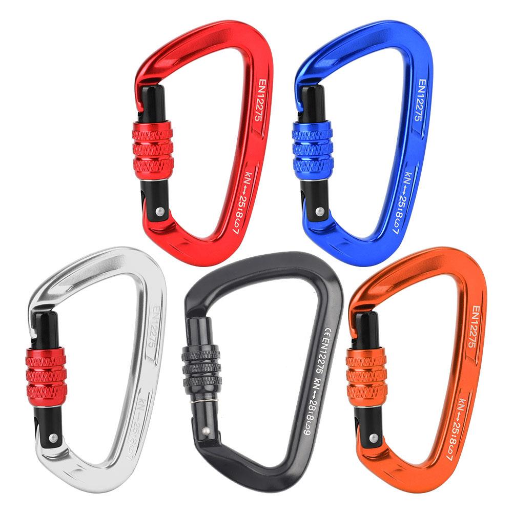 Satın alın Outdoor d Shape Aluminum Carabiner Rock Climbing Lock Hook ...
