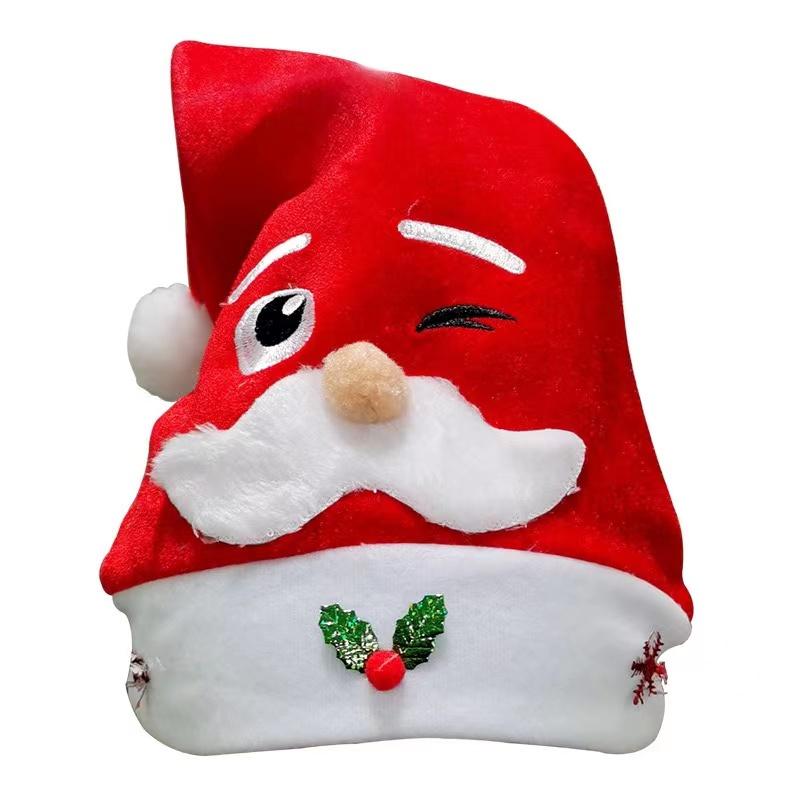 Buy Merry Christmas Hat New Year Navidad Cap Snowman ElK Santa Claus ...