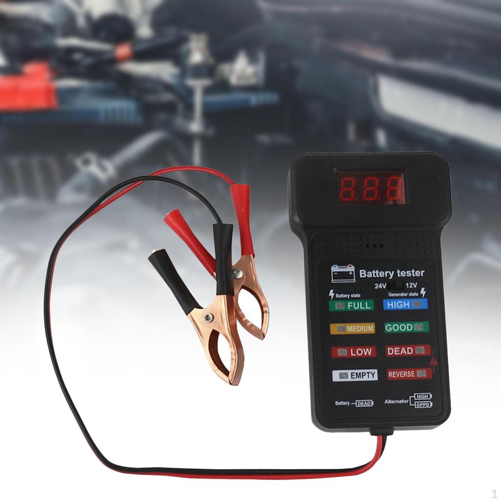 Cheap 12 V 24 Car Battery Tester Auto Checker Portable LED Display ...