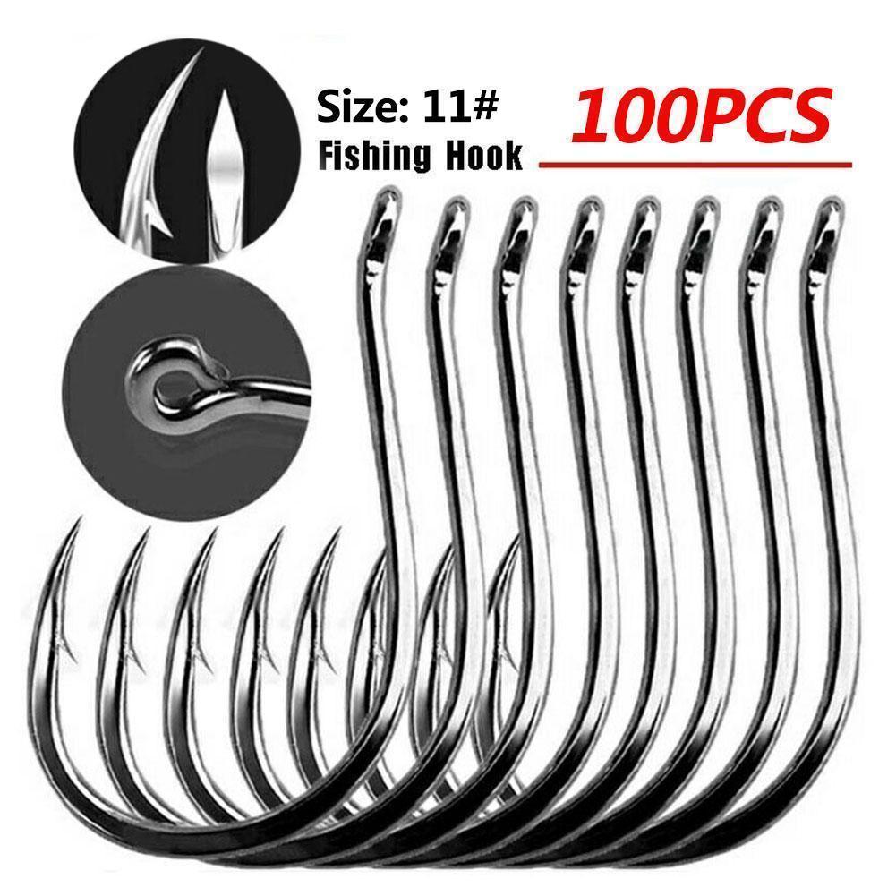 Buy Fishing Hooks 100 Pcs Metal High Strength And Corrosion Carp 14 ...