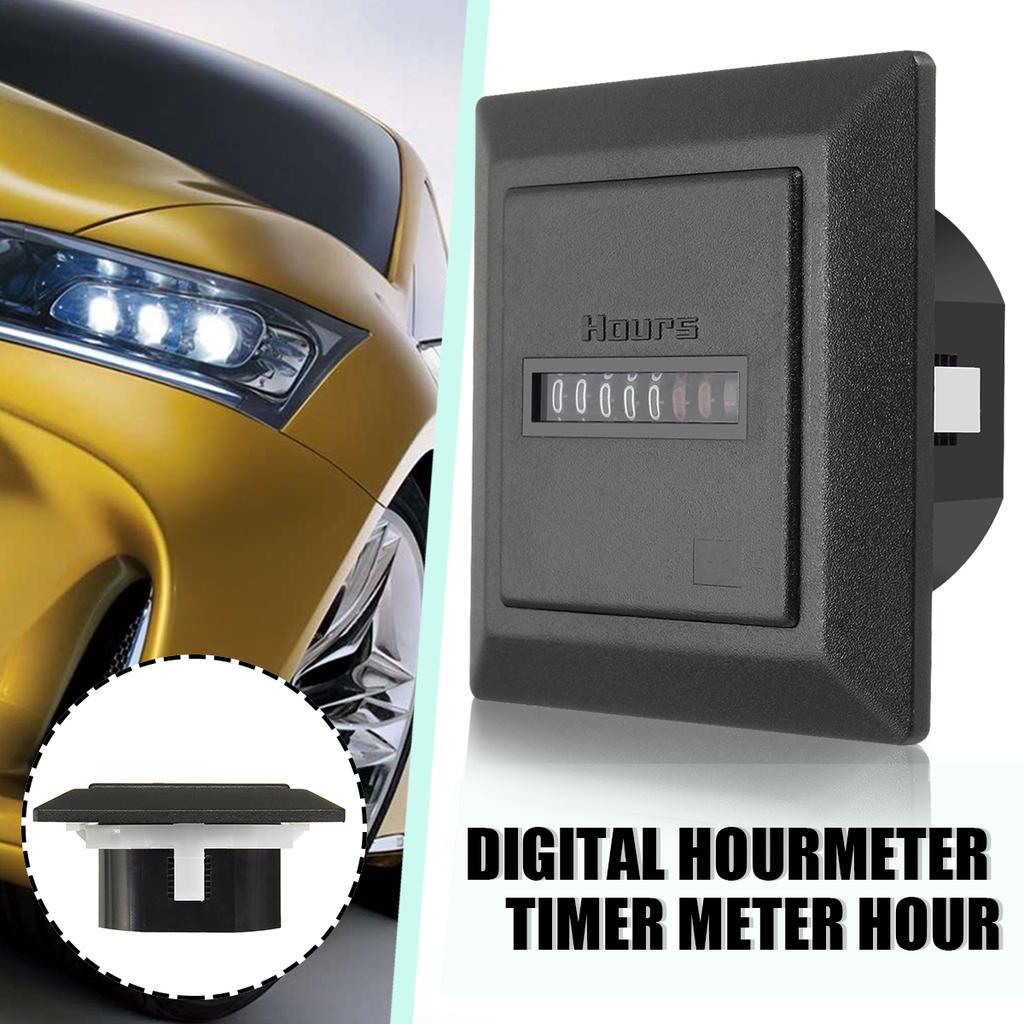 Buy Car Installation Operating Hours Counter 220~240V Timer Hour Meter ...