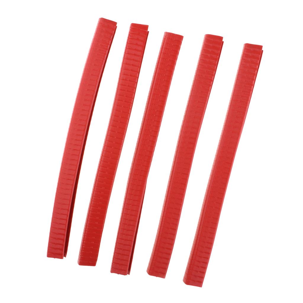 5 Pieces Plastic Longboard Skateboard Deck Protection Strip Nose Tail ...