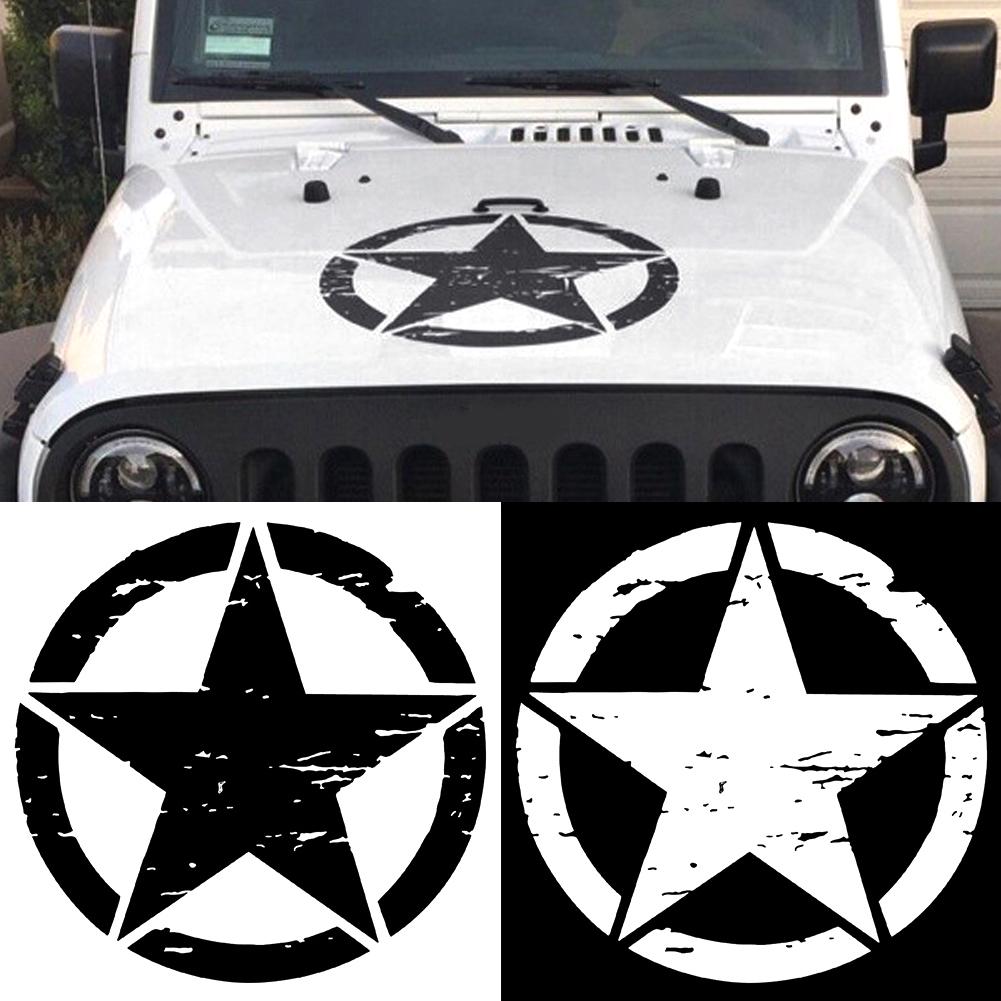 Buy Stylish Five-Pointed Star Self-adhesive Car Auto Stickers Body Hood ...