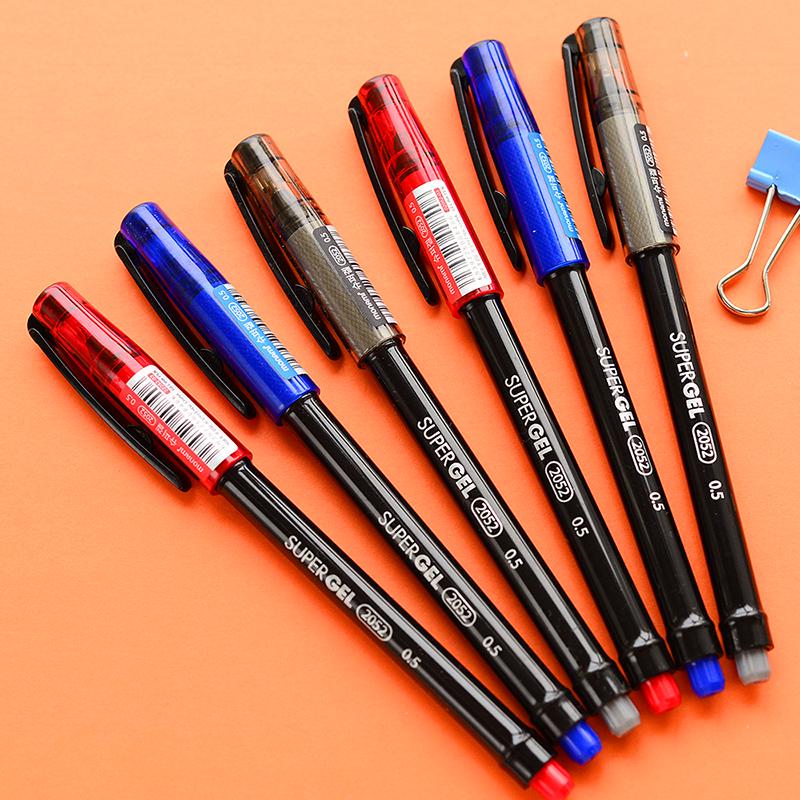 3pcs Super Gel Pen Ballpoint Black Blue Red Color Ink Roller Ball Pens ...