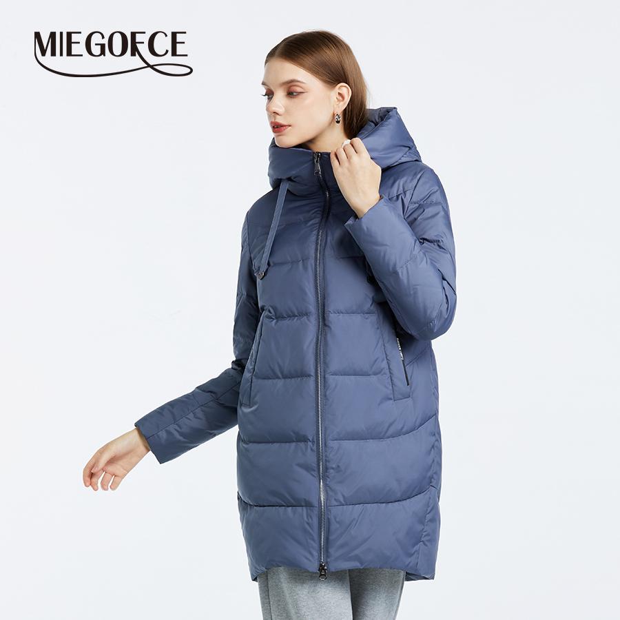 Buy MIEGOFCE Winter Simple Comfortable Women Coat Fashion Casual Stand ...