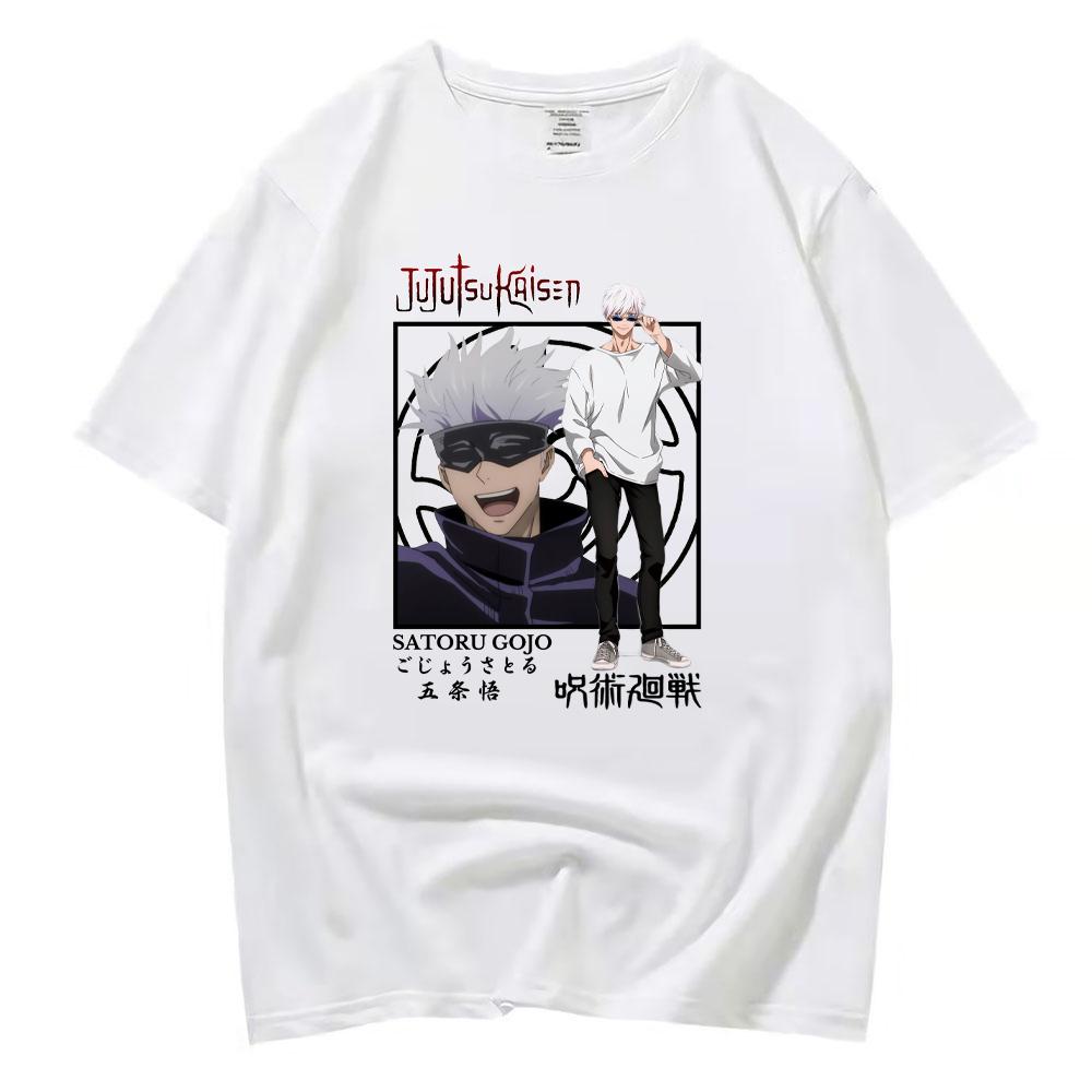 Japan Anime Jujutsu Kaisen Satoru Gojo Cool Men Print T Shirt Harajuku ...