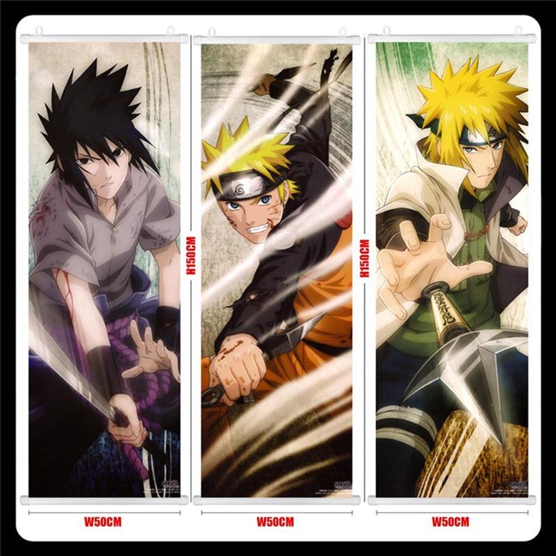 Anime Naruto Scroll Painting Kakashi Itachi Uchiha Hanging Wall Art ...