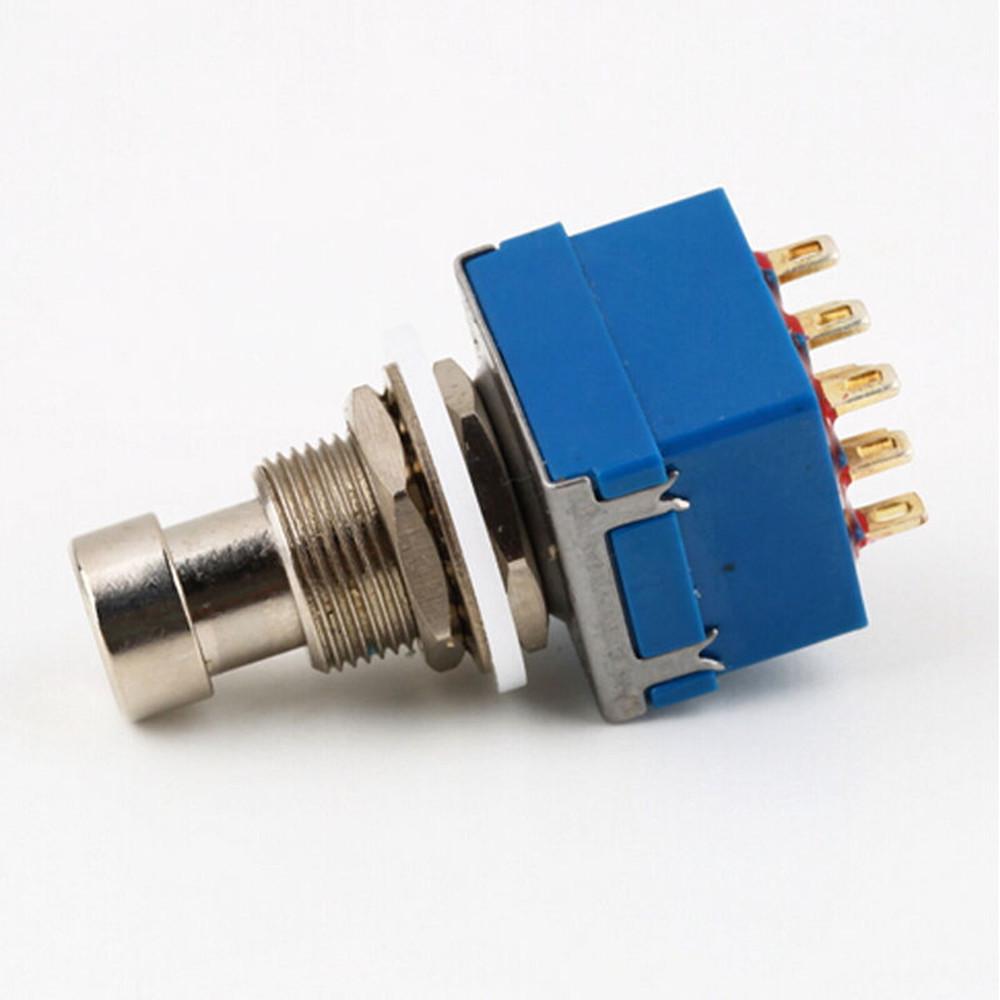 Buy 9pin 9P 9 PIN 3PDT Guitar Effects Pedal Box Stomp Foot Metal Switch ...