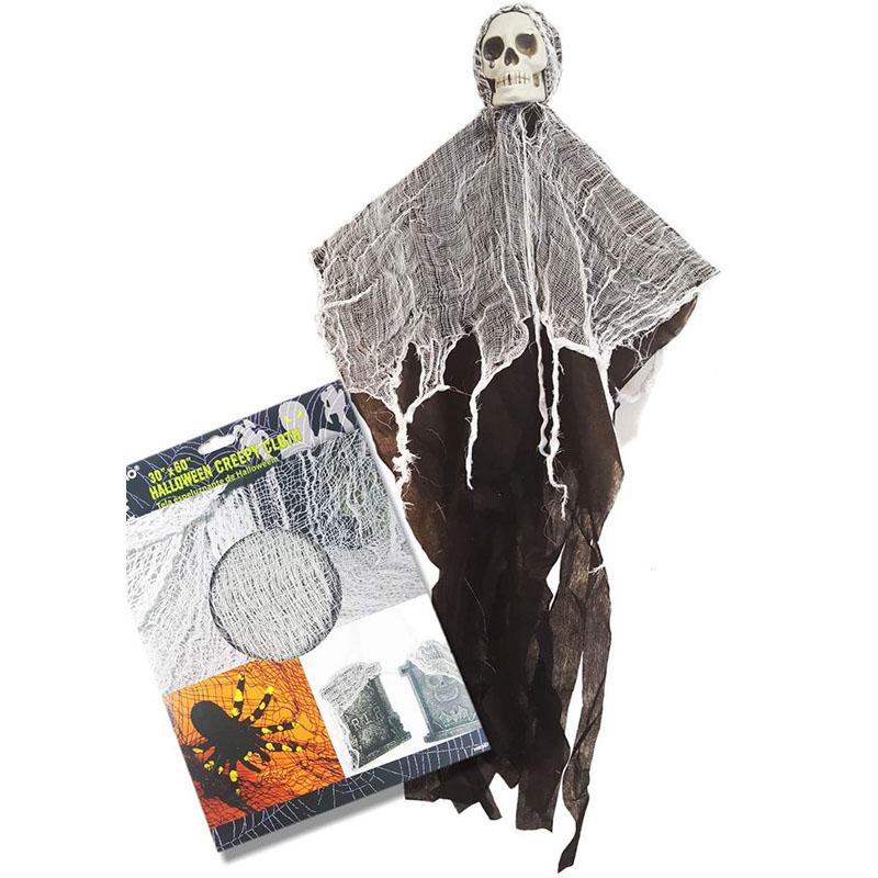 Buy Halloween Ghost Pendant Imitation Skull Head Festival Hanging ...