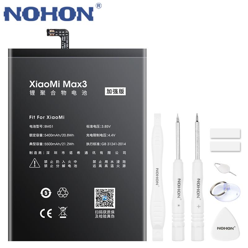 Cumpără Baterie de înlocuire NOHON Pentru Xiaomi mi mix2 6 4C 5 8 9 SE Lite A3 10 5X POCOPHONE ...
