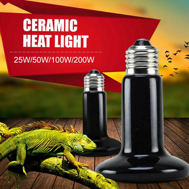 Buy PDTO 25-200W Ceramic Heating Light Reptile Brooder Incubator ...