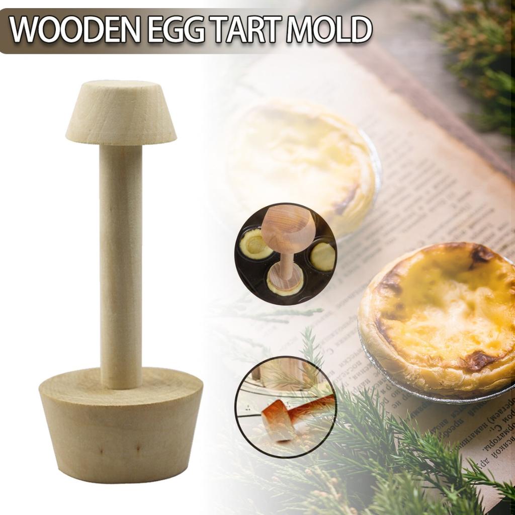 Cheap PDTO Wooden Double Side Egg Tart Mold Pastry Pusher Baking Mould ...