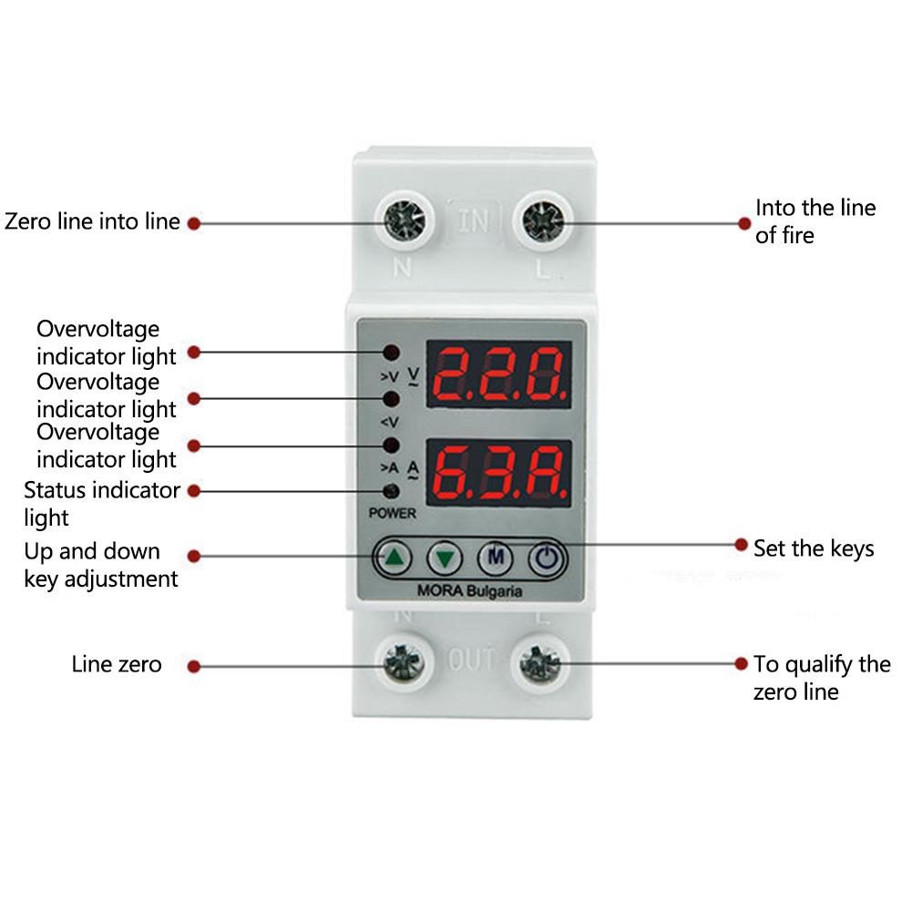 Buy Protector Relay Protective Device 220V 40A Adjustable at affordable ...