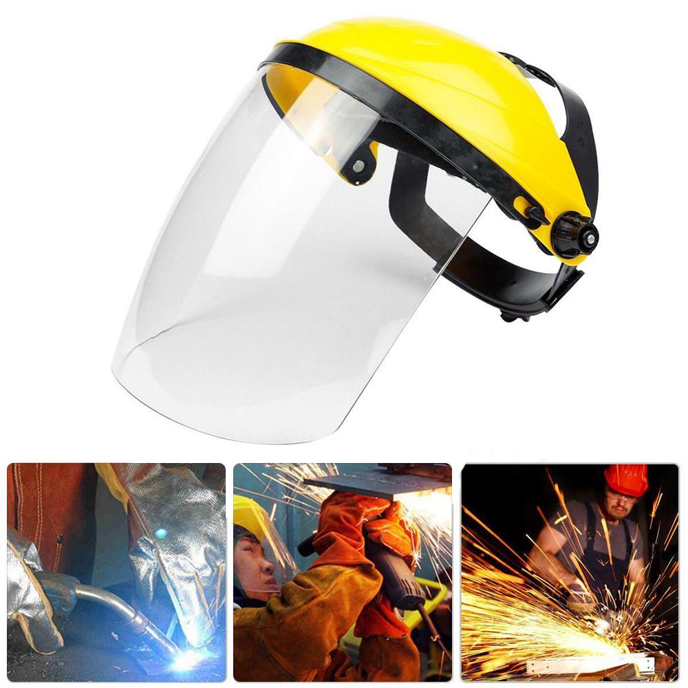 Buy Safety Protective Mask Clear Head-mounted Face Eye Shield Screen ...