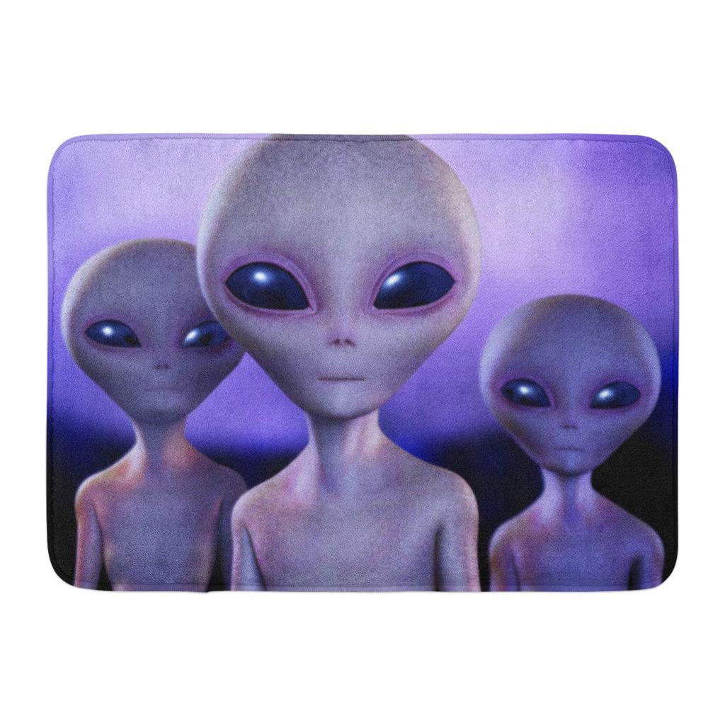Buy Green Alien E Gray UFO Space Grey Monster Extraterrestrial Doormat ...
