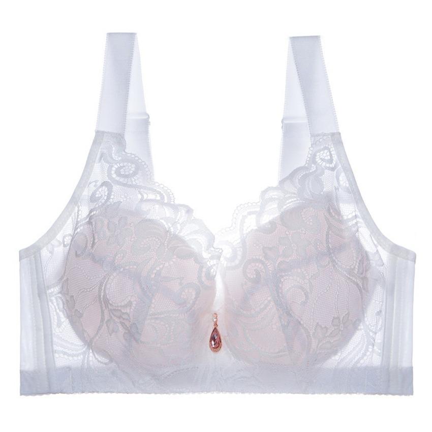 Buy Womens Bras Brassiere Push Up Bra Seamless Gather Lace Padded ...