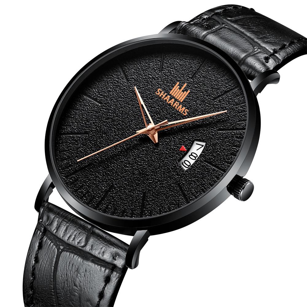 Buy Men'S Watch Fashion Simple Quartz Watch Date Display Men'S Leather ...