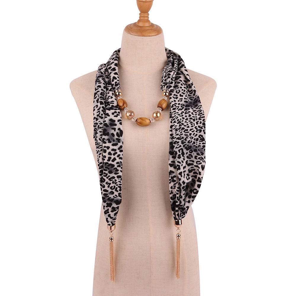 💰Kjøp Chain Tassel Pendant Scarf Chiffon Accessories Ladies Shawl ...