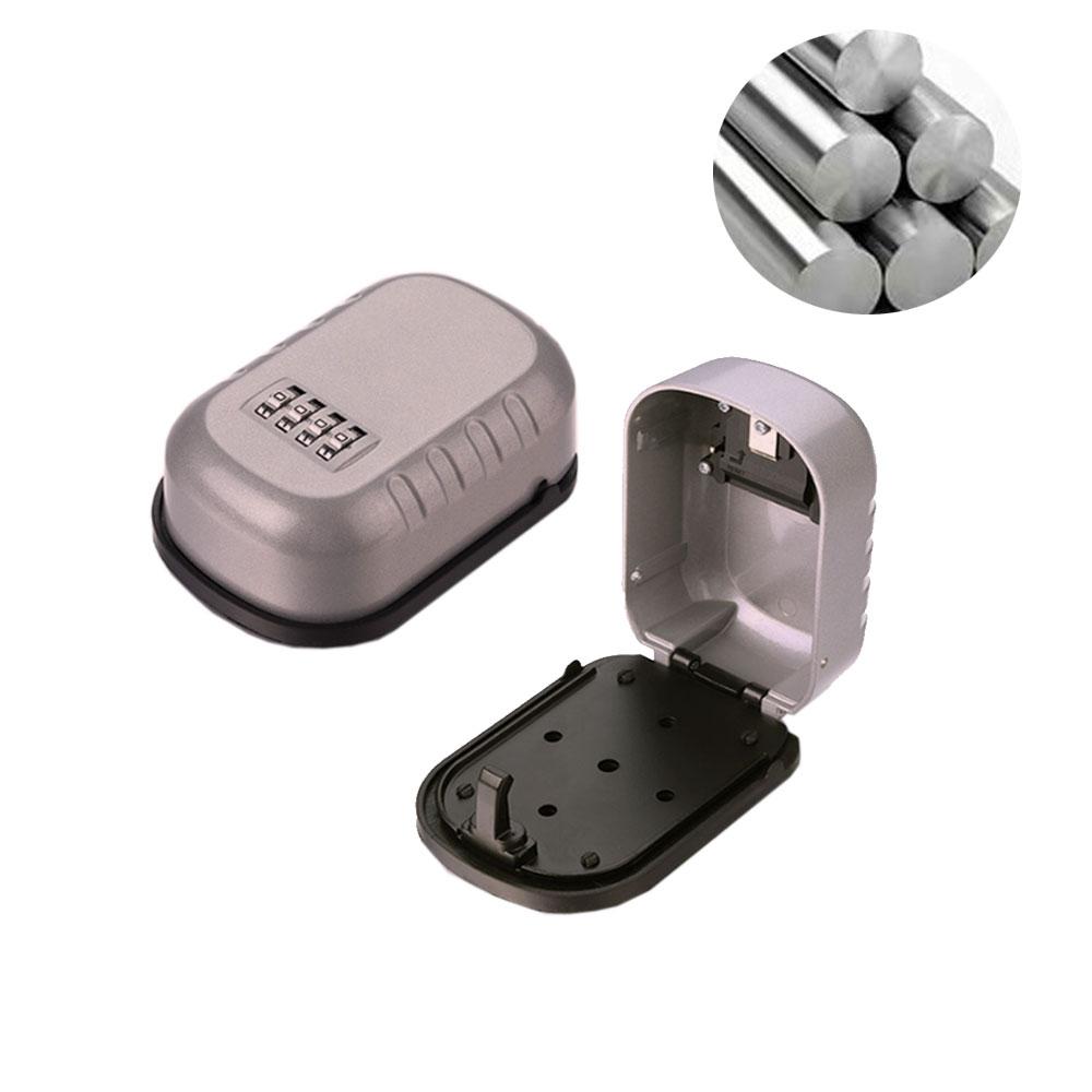 Cheap Key Lock Box Wall Mounted Aluminum Alloy Key Safe Box 4 Digit ...