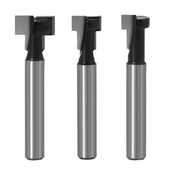 Buy 1/3Pcs 5/16 3/8 1/2 T-Slot Keyhole Cutter Router Bit Woodworking ...