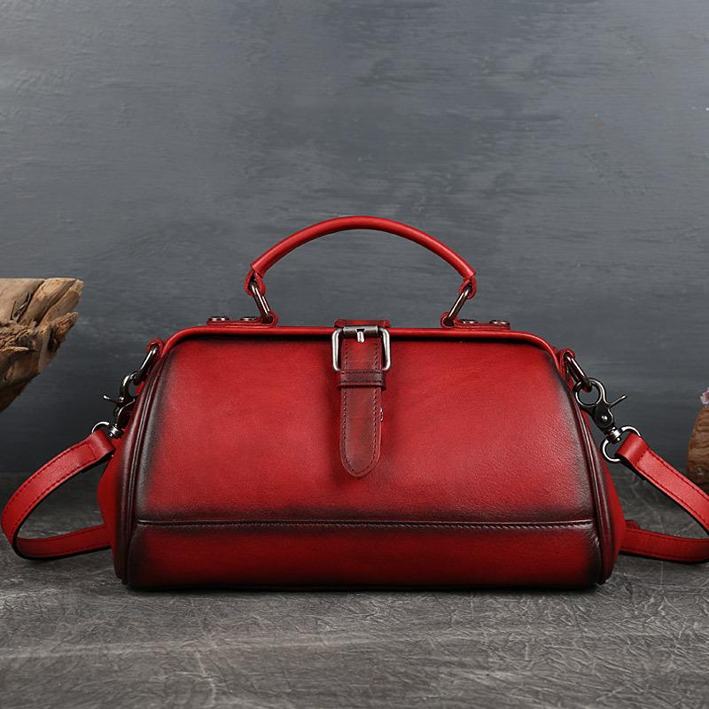 Cheap Leather Handbags Retro European And American Style Cross -Border ...