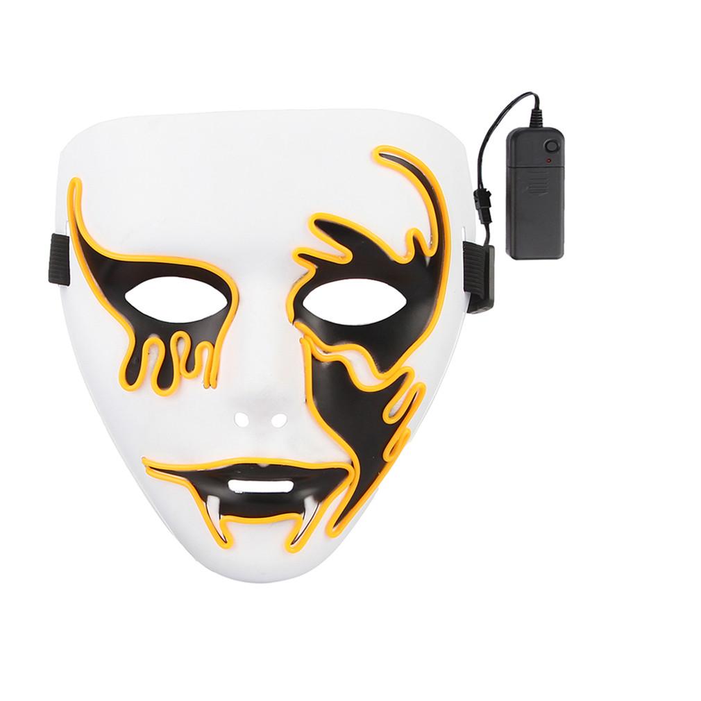 Buy LED Luminous Mask Glowing Full Face Masks for Halloween Christmas ...