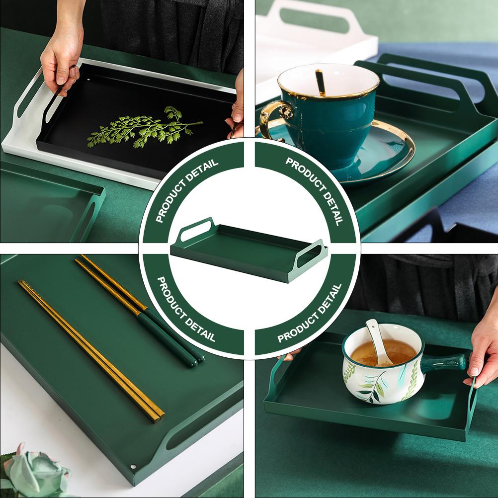 Buy 1Pc Serving Tray Chic Fine Safe Nice Handle Rectangular Tray Food ...