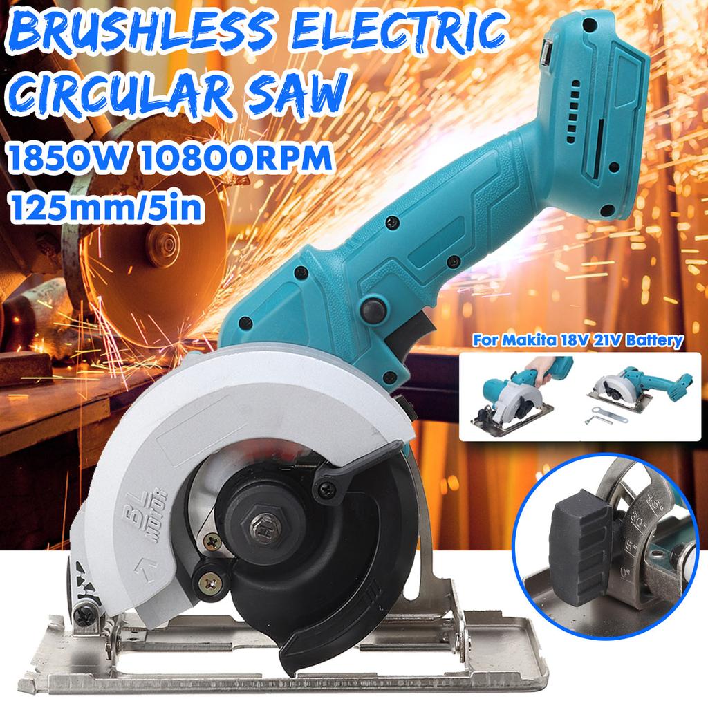Buy 1850W 10800RPM Electric Circular Saw 135mm Power Tools Dust Passage ...