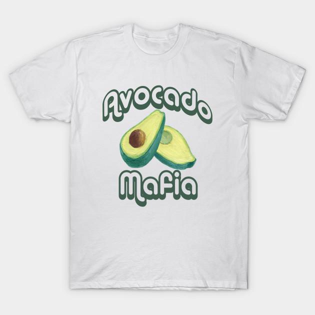 Buy Man T-Shirt 100% Cotton Tees Avocado Mafia Funny Print Short Sleeve ...