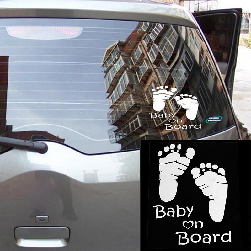 Buy 1 X Safty Sticker Baby On Board Car Decal Waterproof White ...