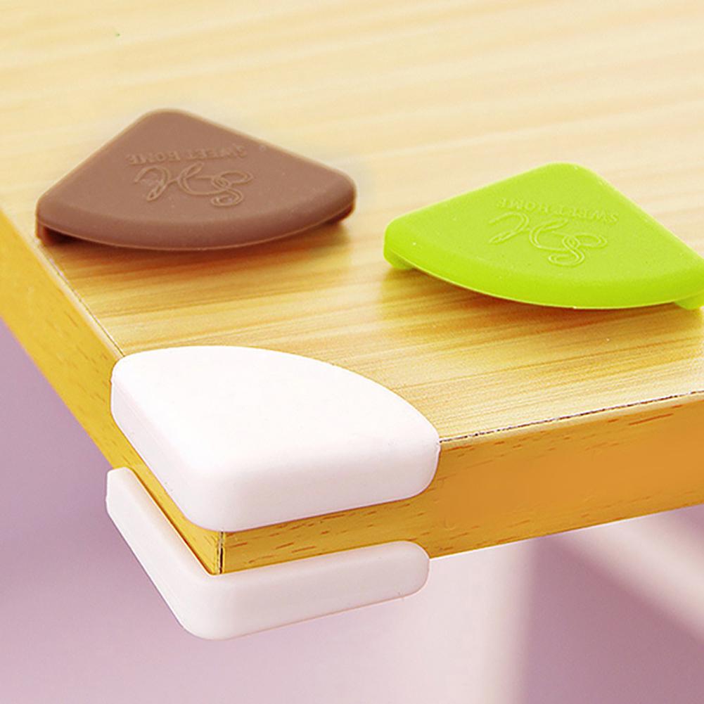 Buy 4Pcs Silicone Desk Soft Guard Children Table Edge Safety Corner ...