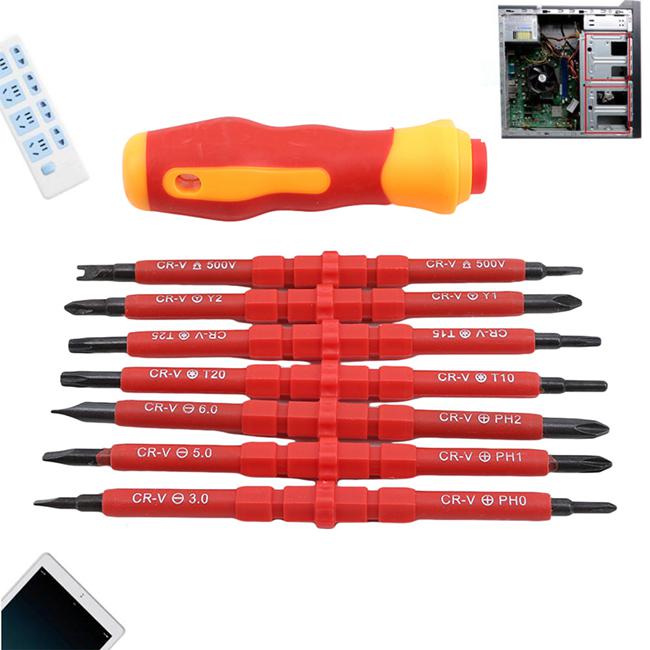 Buy Set Multi Functional Magnetic Holder Screwdriver Bits Hand Tools ...