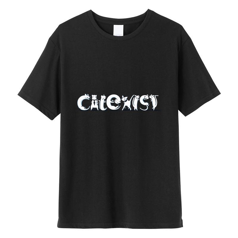Buy Cat Exist Coexist Parody Typography Print Plus Size XS-6XL T-Shirt ...