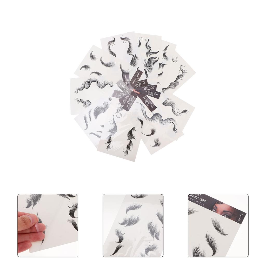 Buy Busgirl10 Shhets Temporary DIY Waterproof Hair Edge Tattoos ...