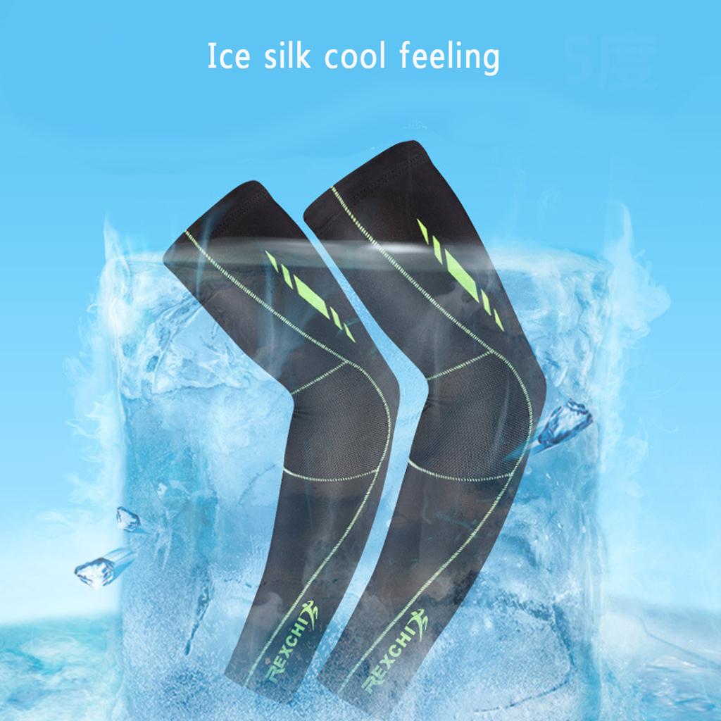 Buy A Pair Ice Silk Sunscreen Cuffs Summer Sports Armband Gloves Sleeve ...