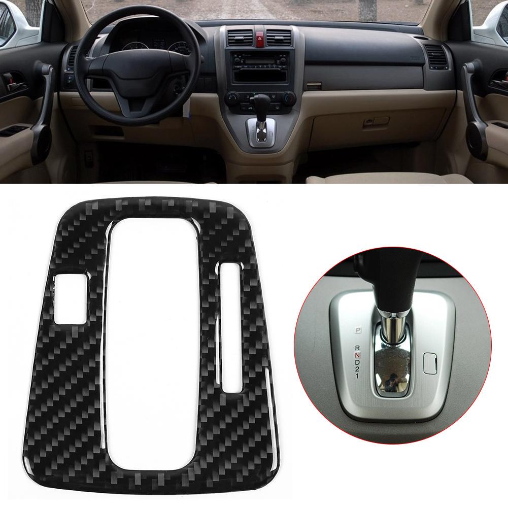 Gear Panel Trim Black Carbon Fiber Cover Fits For Crv 2007-2011 uygun ...