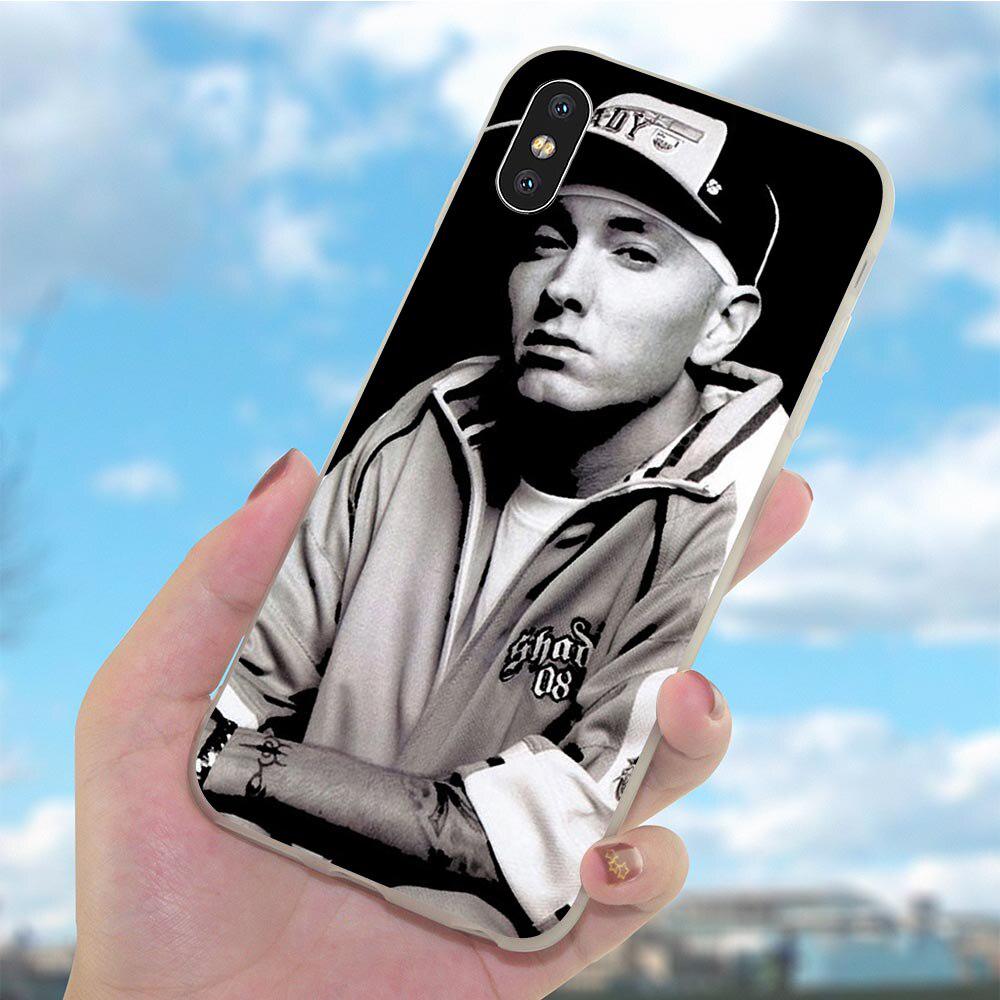 Buy Hop Rapper Eminem Phone Case for iPhone Xs Cover Max X 6 6S XR 8 ...