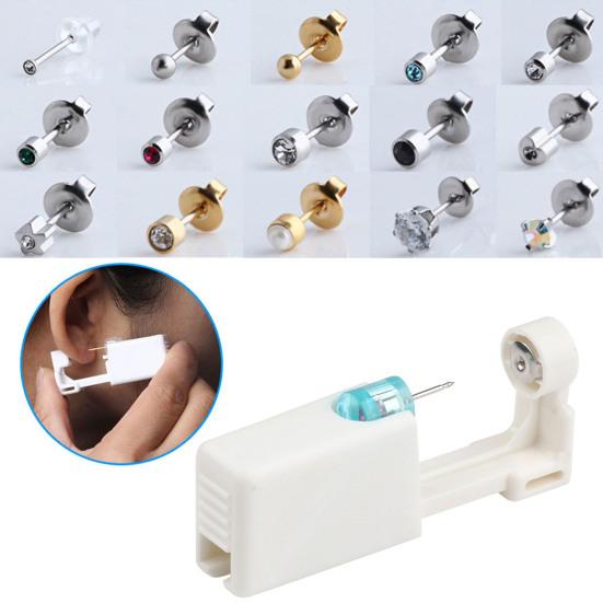 Buy Ear Piercer Disposable Piercing Stainless Steel No Pain Sturdy ...
